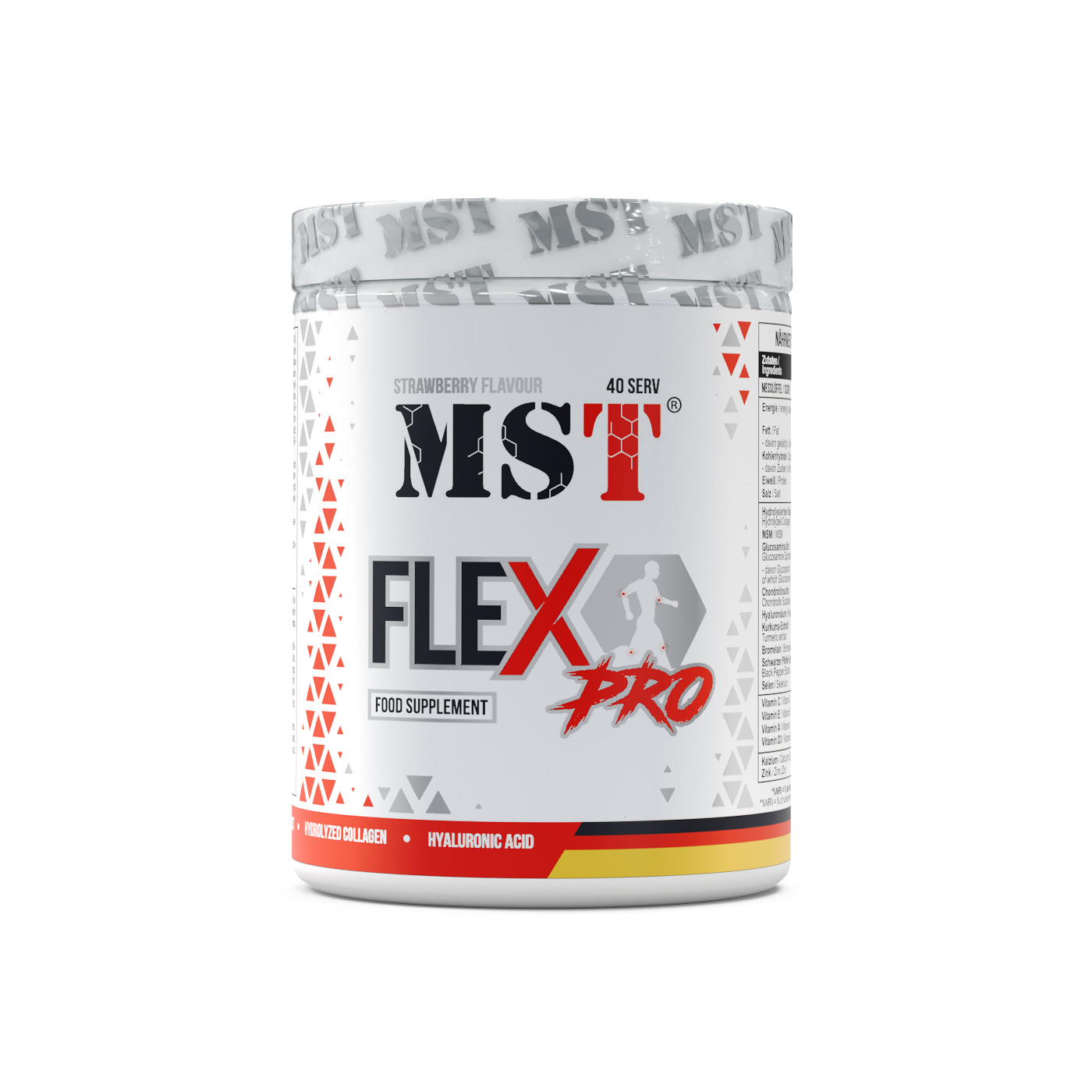 Купить 🍓MST Flex Pro, Комплекс для суставов с коллагеном, клубника, 40 ...