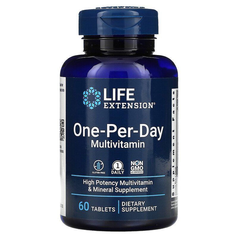 Life Extension, мультивітаміни, One-Per-Day, 60 таблеток (LEX-23136 ...
